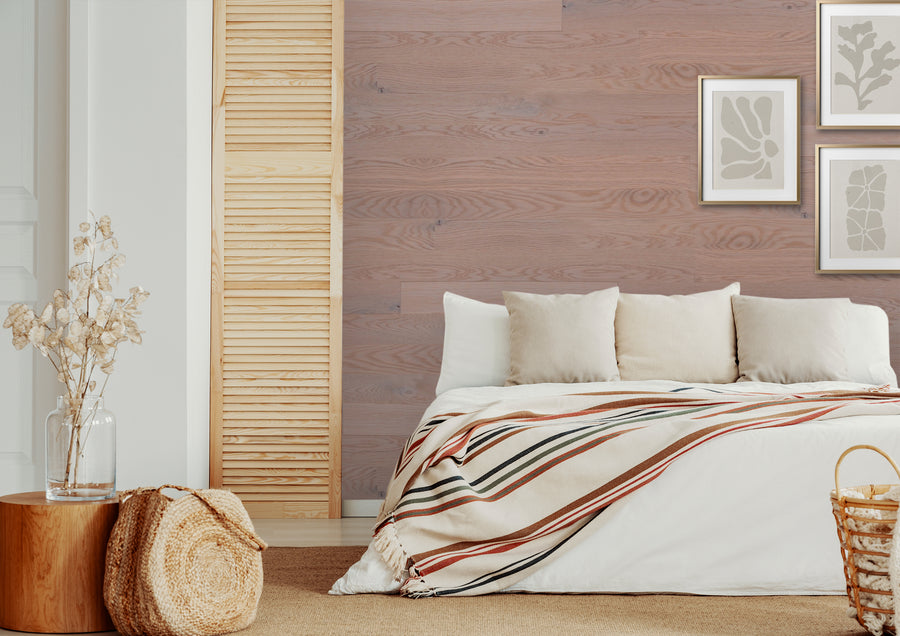 Real Wood Wall Plank in Blush Stone | Neutral Wood Wall Color – Timberchíc