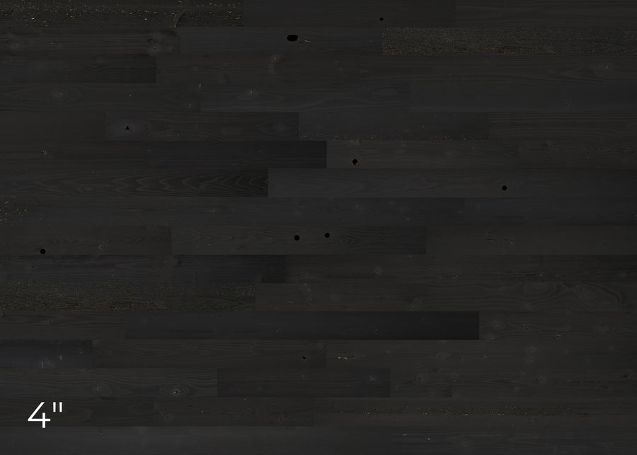 River Reclaimed Wood Planks in Black Ice | Black Wood Planks – Timberchíc