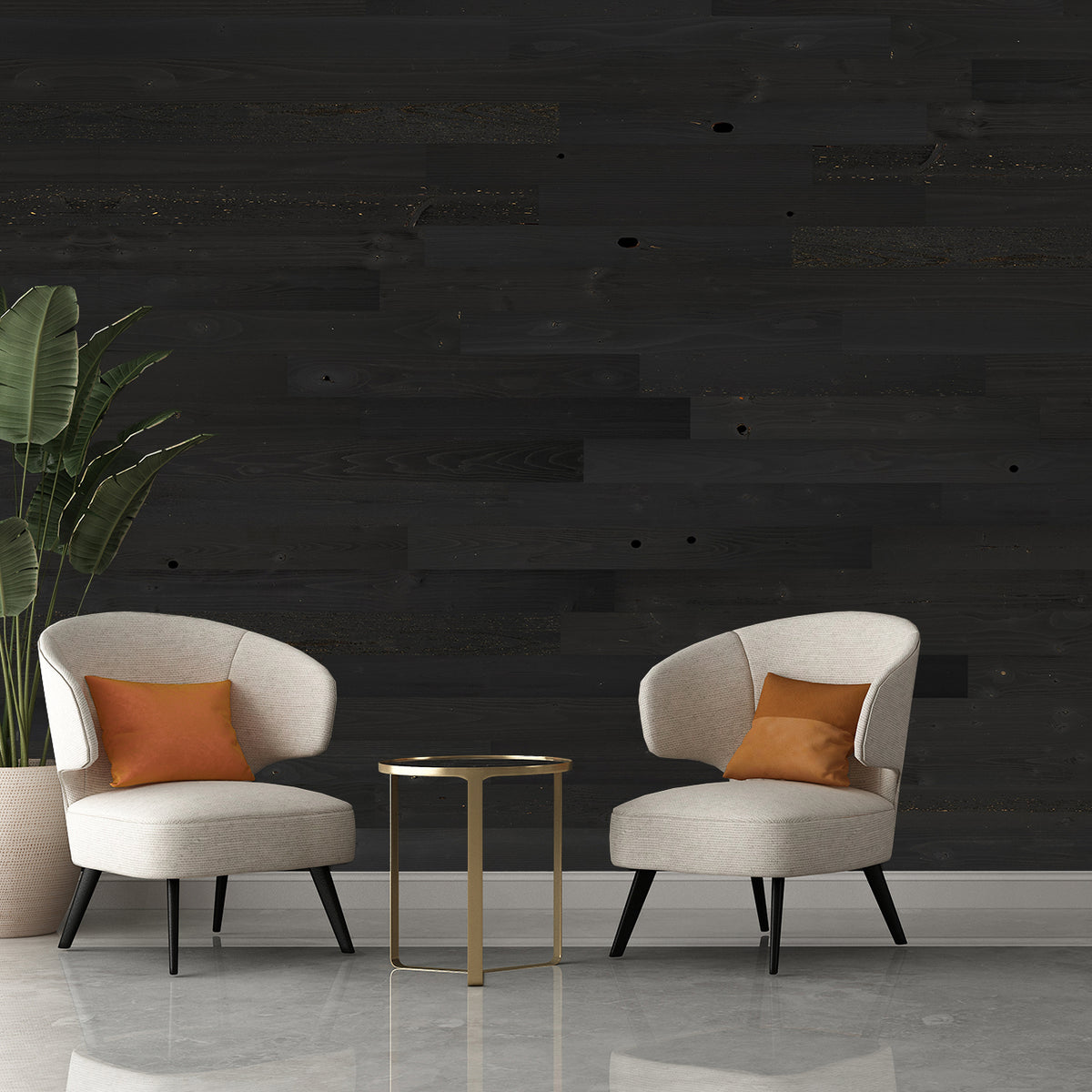 River Reclaimed Wood Planks in Black Ice | Black Wood Planks – Timberchíc